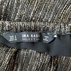 Zara | Tops | Zara Sparkle Metallic Crop Top | Poshmark